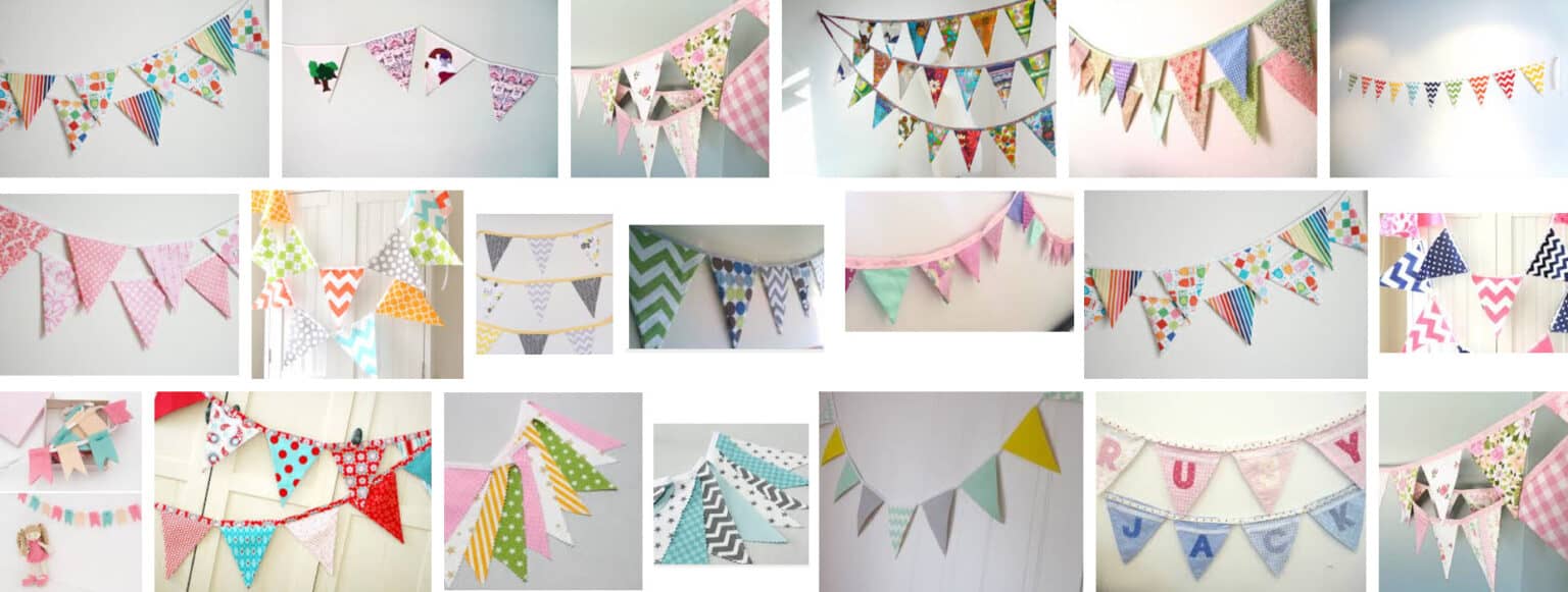 Vlaggetjes slinger maken doe je samen - Hobby.blogo.nl