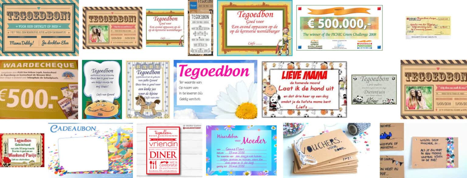 tegoedbon cadeaubon zelf maken - Hobby.blogo.nl