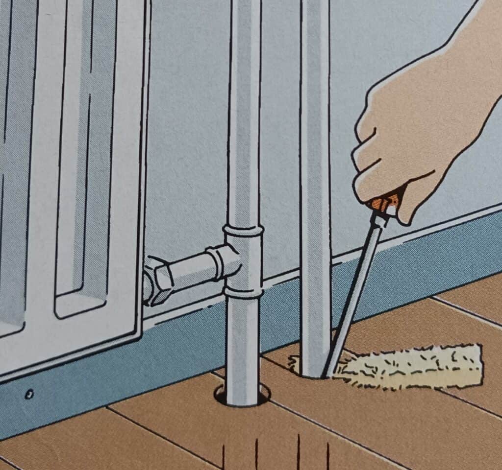 Ruimte CV leiding en vloer opvullen - Hobby.blogo.nl